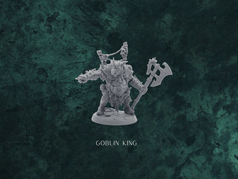 Dnd Orc Boss Miniatures 3pc Pack Dungeons and Dragons Mini Set 28mm ...