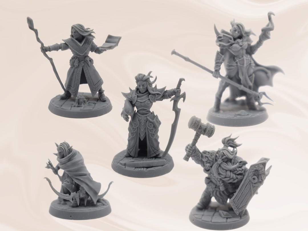 Arcane Stealth Party - 3D Printed Dnd Miniatures Set | Miniatures for ...
