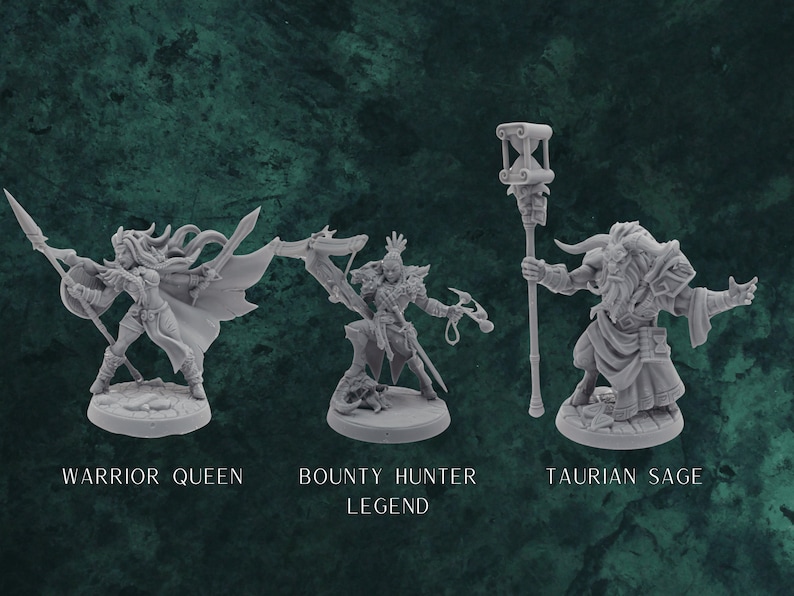 Dnd High-level Character Miniatures 12pc Starter Pack Dungeons and ...