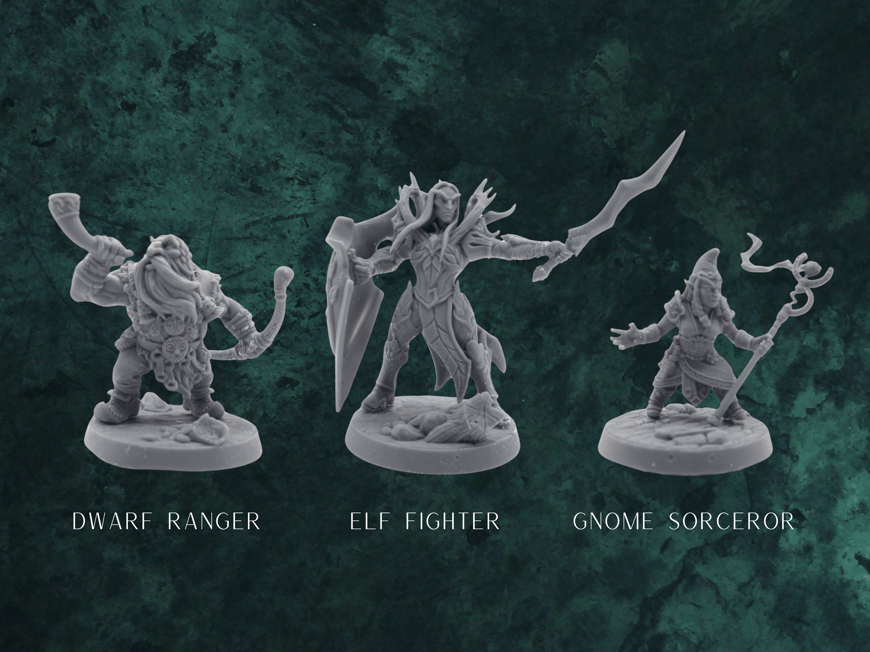 Dnd Hero Miniatures 14pc Starter Set 2 Dungeons and Dragons Mini Pack ...