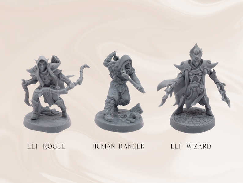 Dnd Hero Miniatures 14pc Starter Set 1 Dungeons and Dragons Mini Pack ...