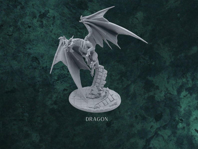Dnd Dragon Boss Miniatures 3pc Pack Dungeons and Dragons Mini Set 28mm ...