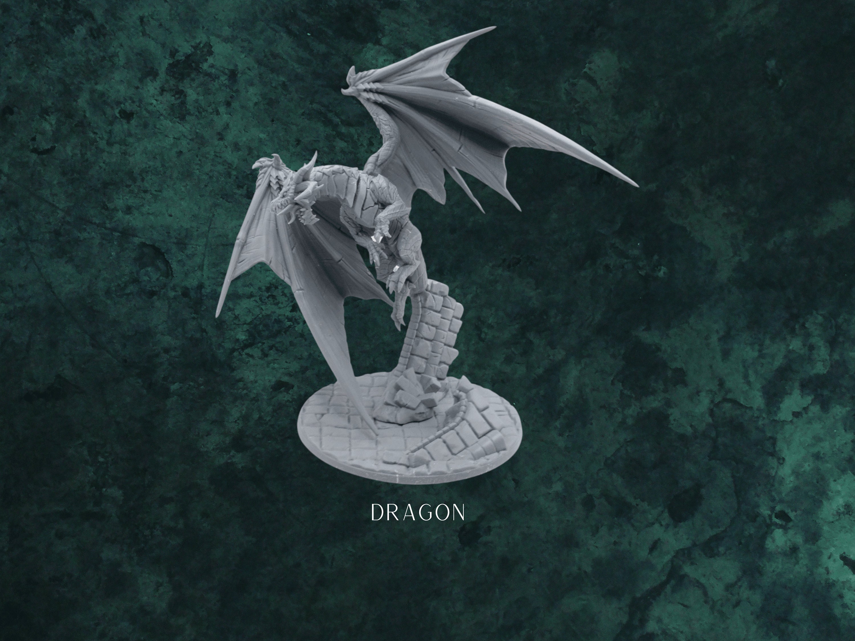 Dnd Dragon Boss Miniatures 3pc Pack Dungeons and Dragons Mini Set 28mm ...