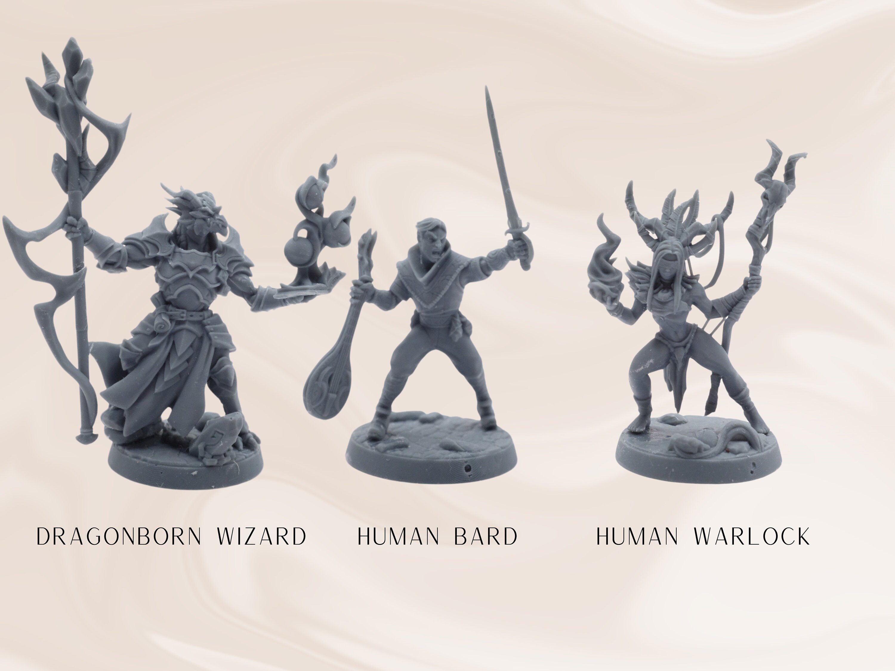 Dnd Hero Miniatures 14pc Starter Set 2 Dungeons and Dragons Mini Pack ...