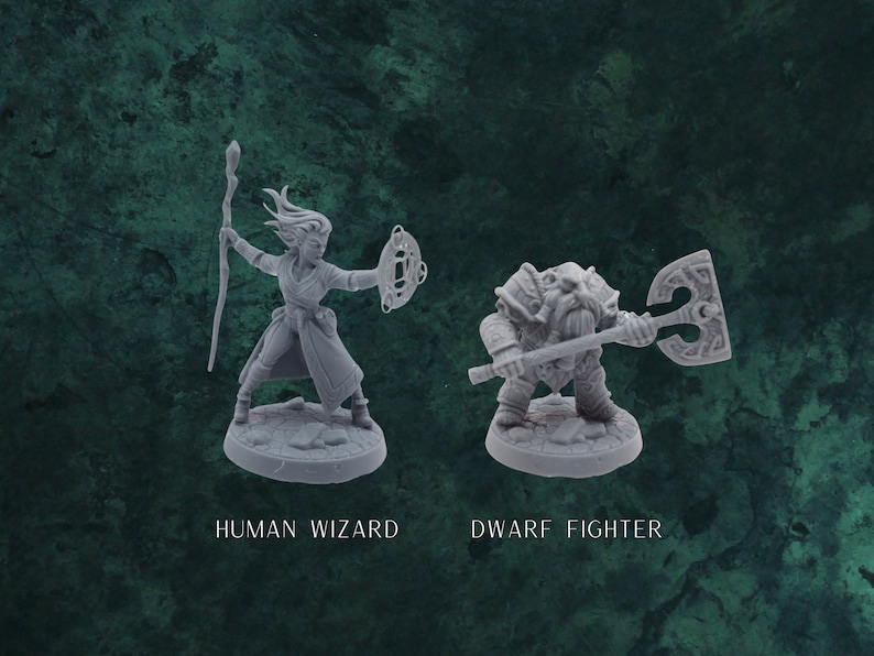 Dnd Hero Minis 14pc Starter Set 1 Dungeons and Dragons Miniatures Pack ...