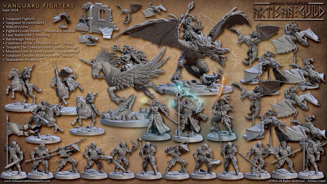 Vanguard Fighters Guild Complete Set | Dungeons and Dragons Mini ...