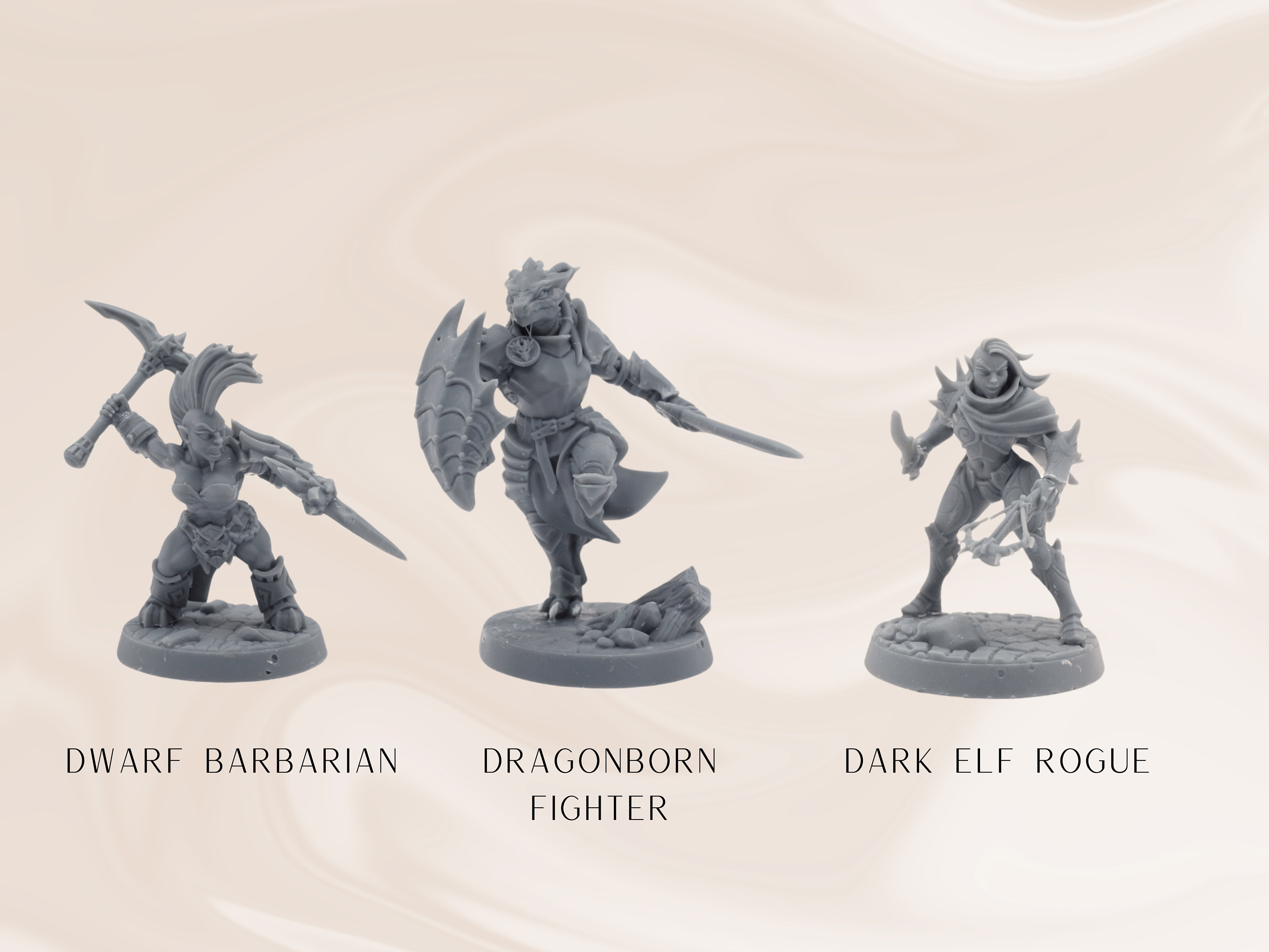 Dnd Hero Miniatures 14pc Starter Set 4 Dungeons and Dragons Mini Pack ...