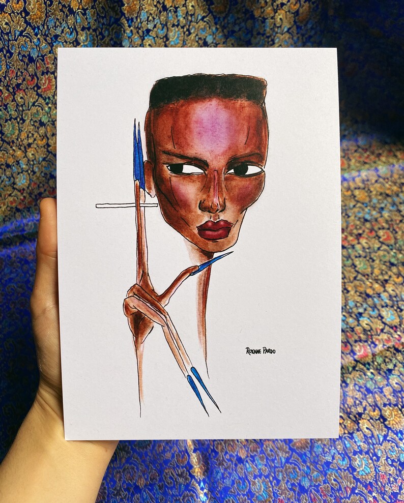 Grace Jones A5 Print - Etsy