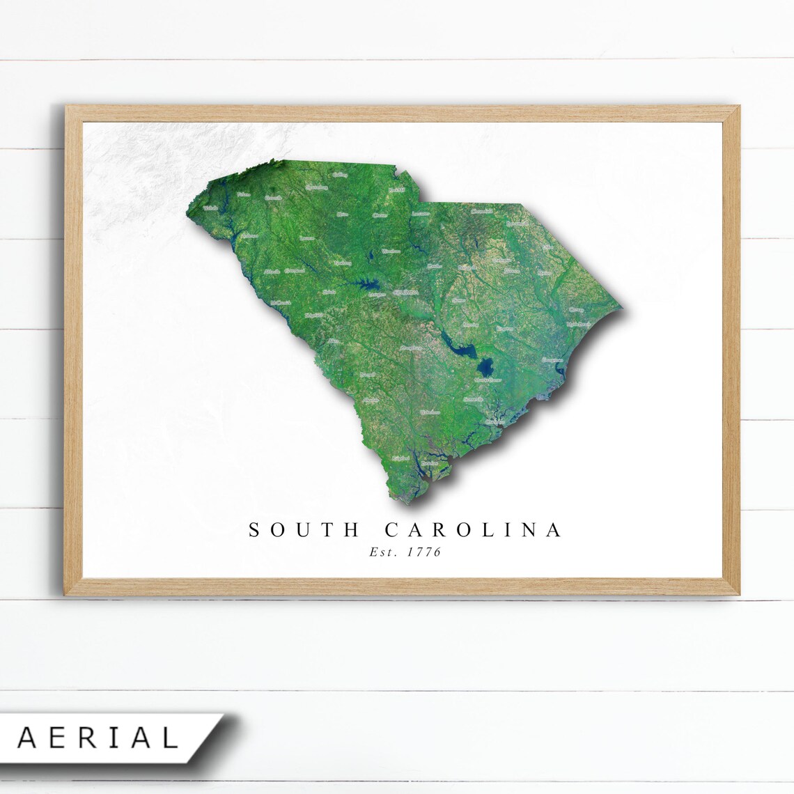 South Carolina Map Art / South Carolina Gift / State Map Print - Etsy
