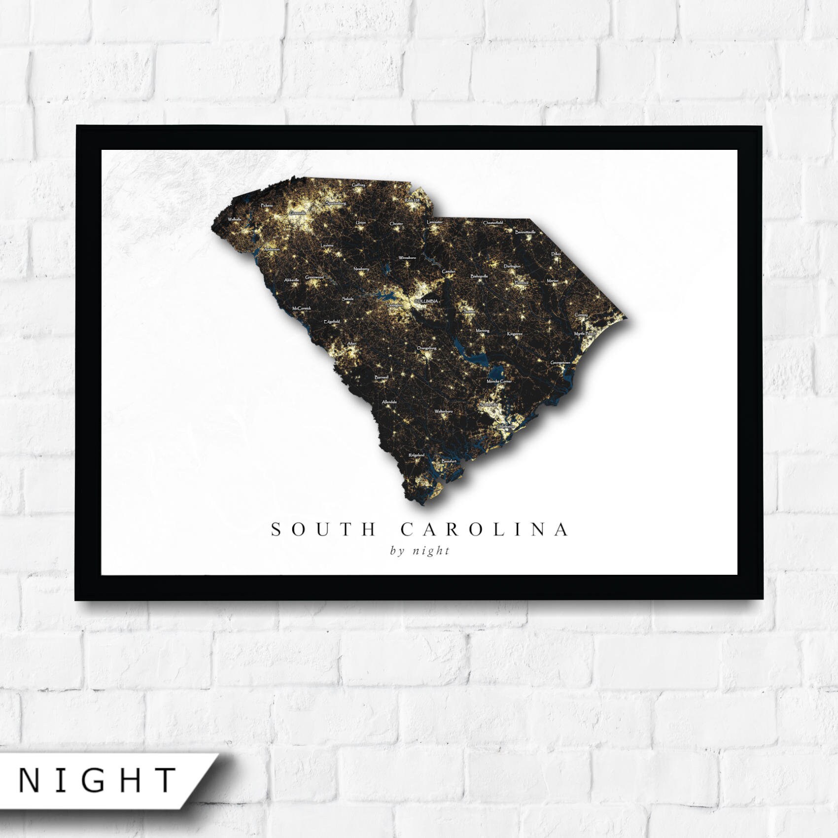 South Carolina Map Art / South Carolina Gift / State Map Print / Home ...