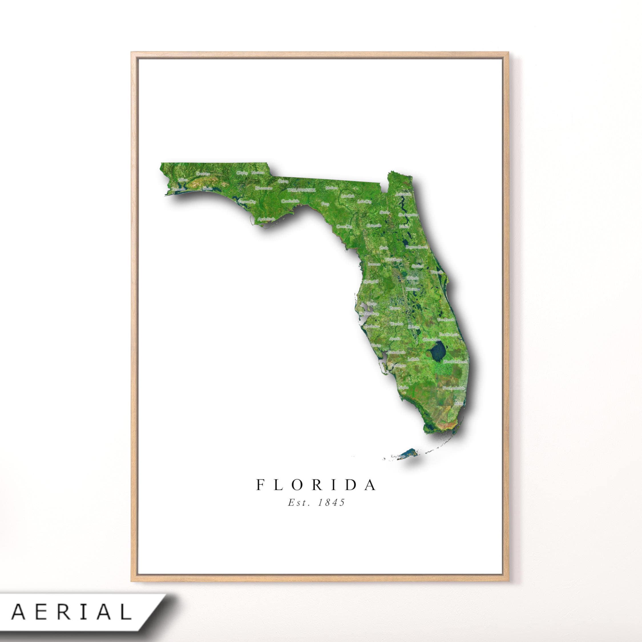 Florida Map Art / Florida Gift / State Map Print / Home and Office ...