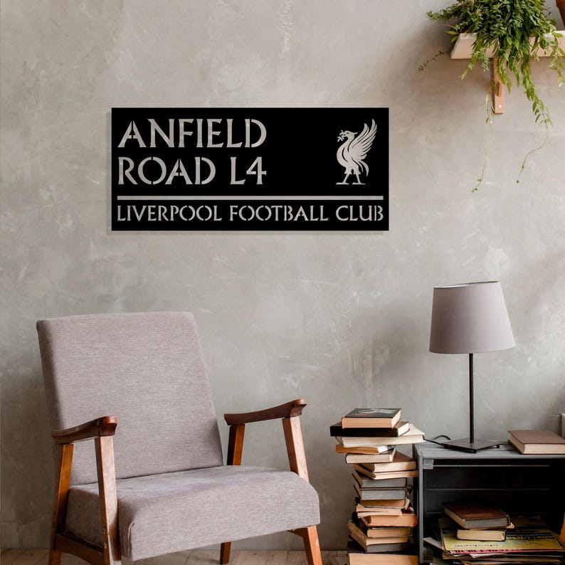 Custom Liverpool FC Anfield Road Metal Sign - Liverpool Fans Man Cave ...