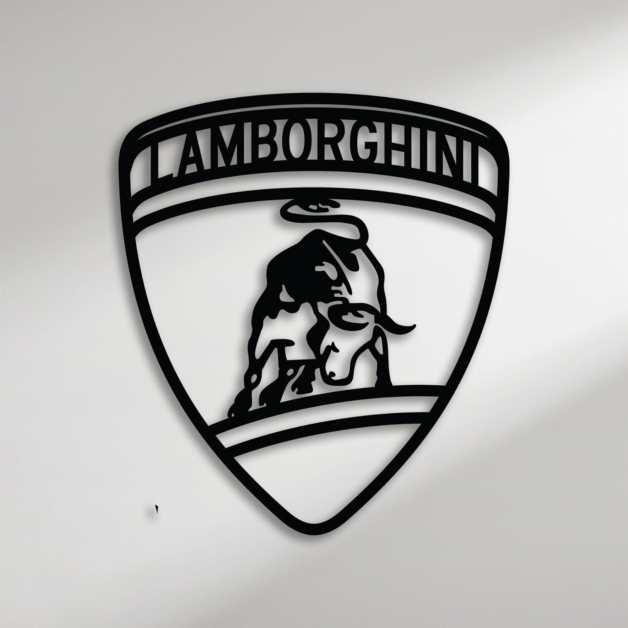 Lamborghini Symbol Black And White