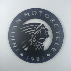 Indian Motorcycle Metal Wall Art, Indian Lovers Valentines Day Gift ...