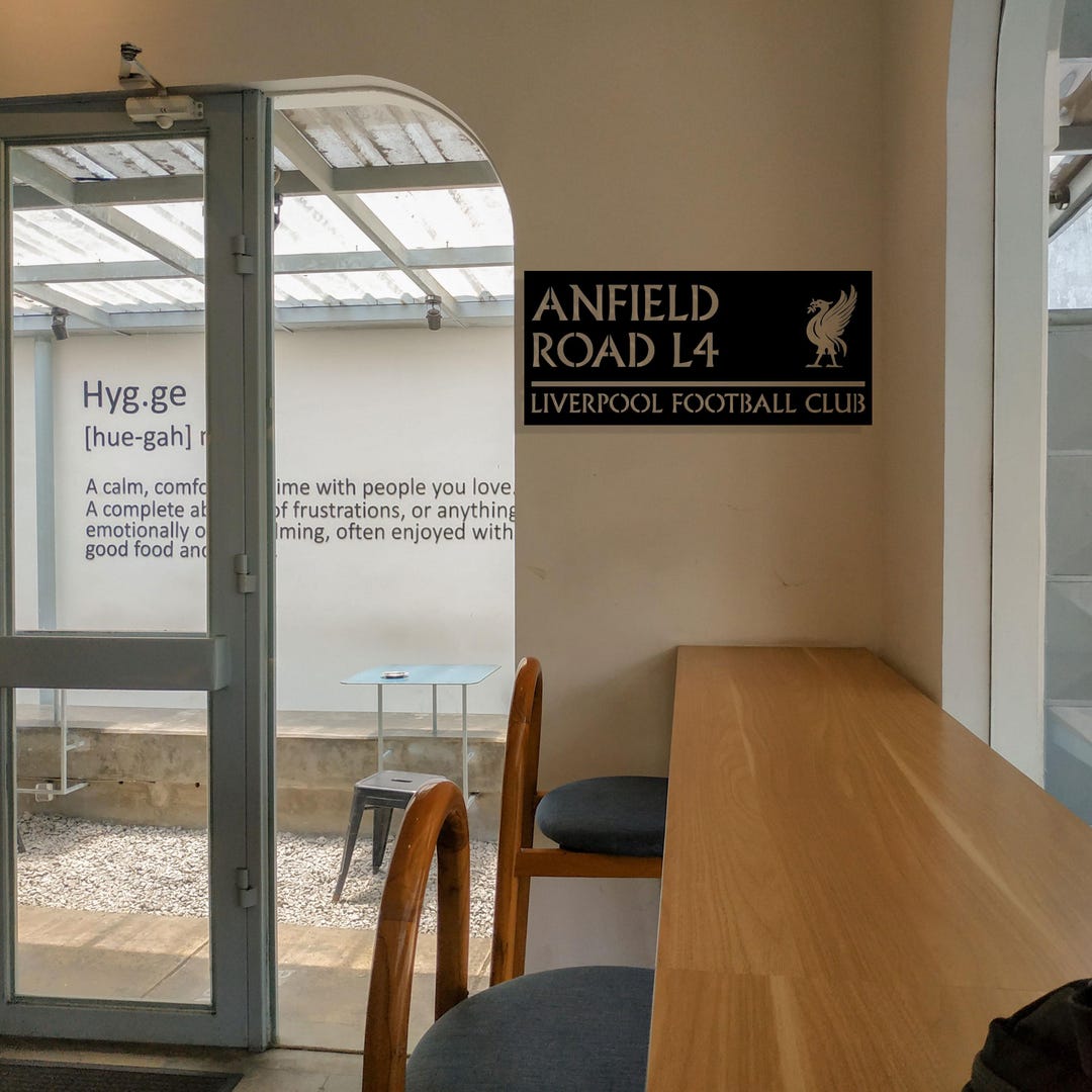 Custom Liverpool FC Anfield Road Metal Sign - Liverpool Fans Man Cave ...