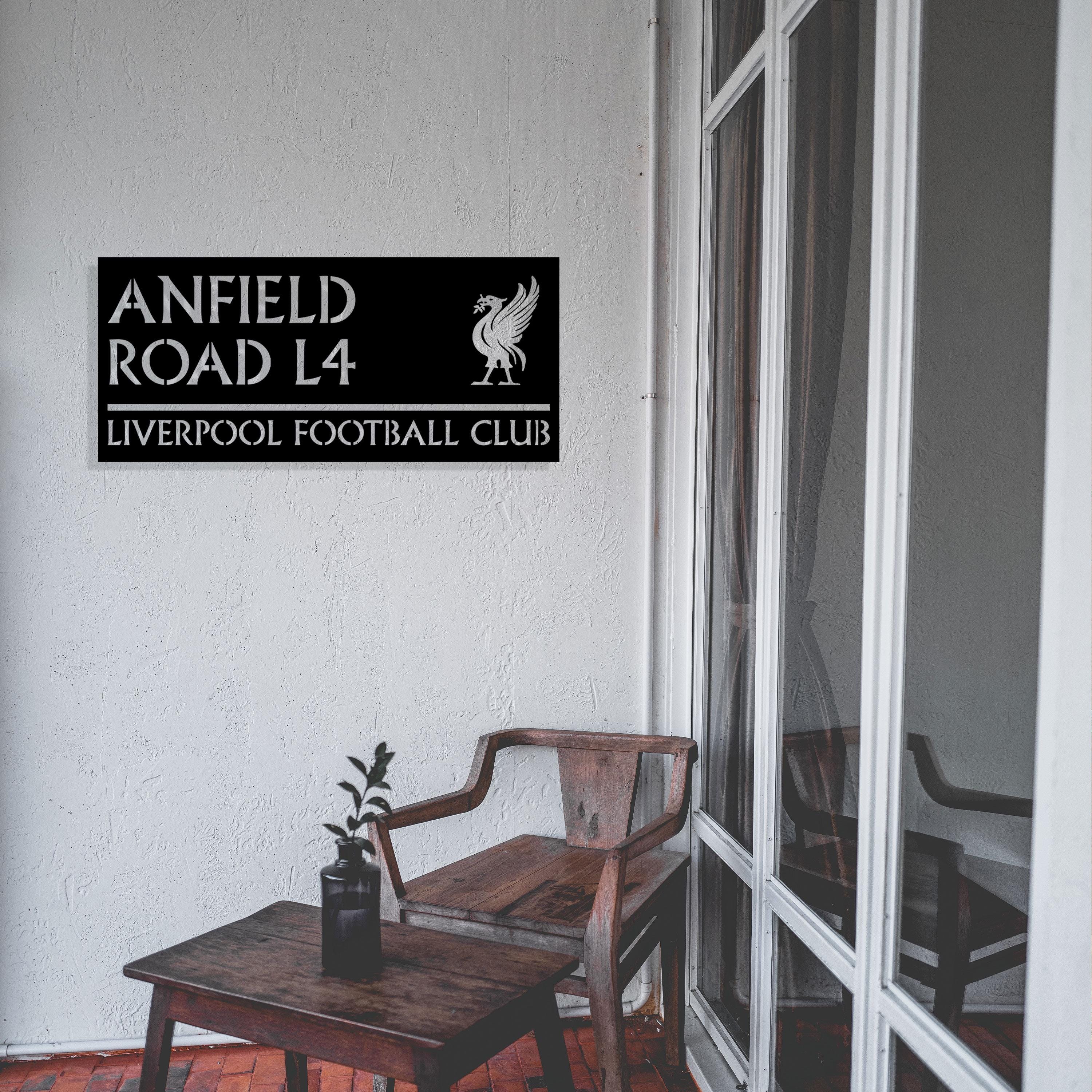 Custom Liverpool FC Anfield Road Metal Sign - Liverpool Fans Man Cave ...