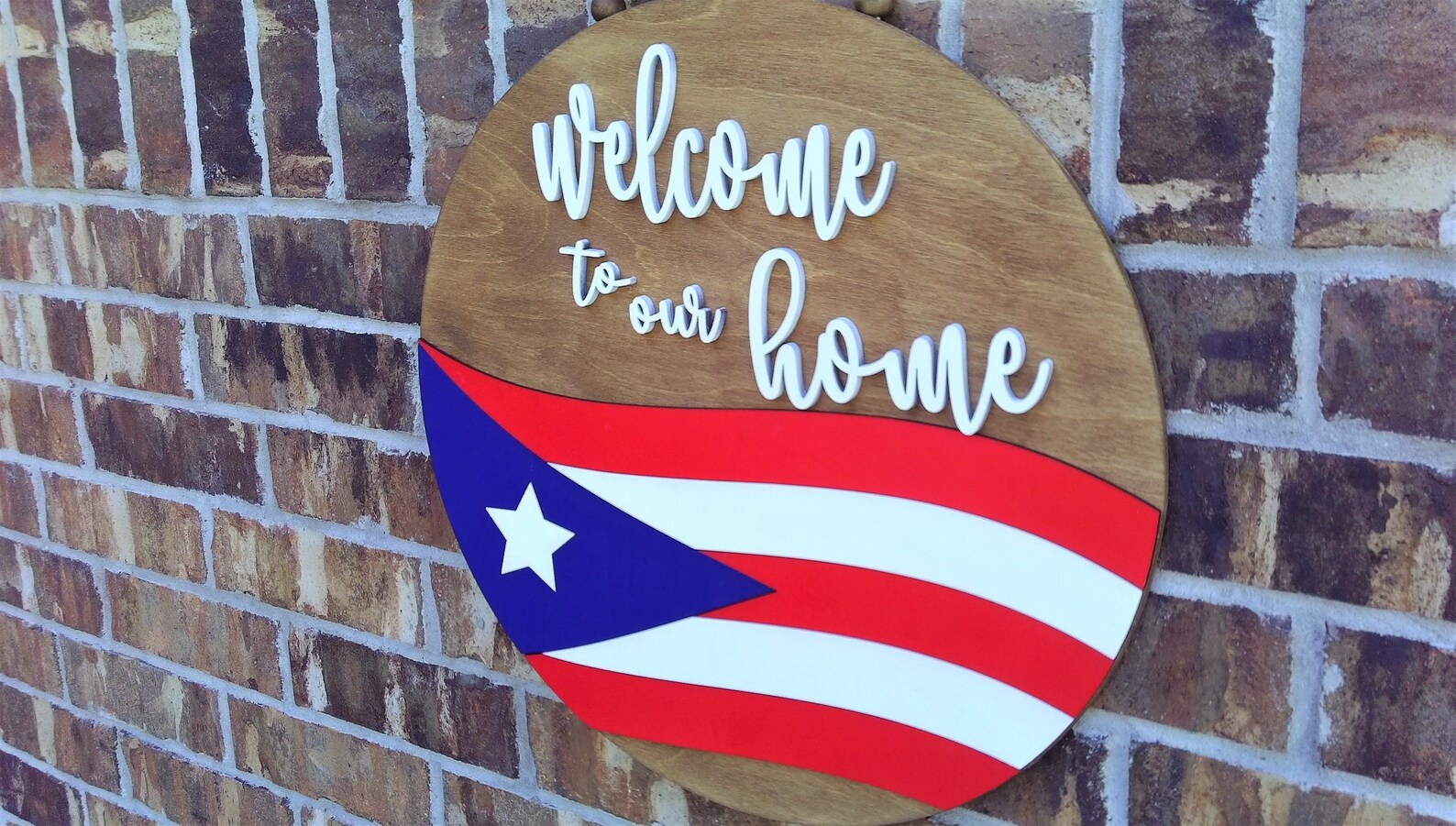 Puerto Rico Sign Welcome to Our Home Sign Bandera Puerto - Etsy