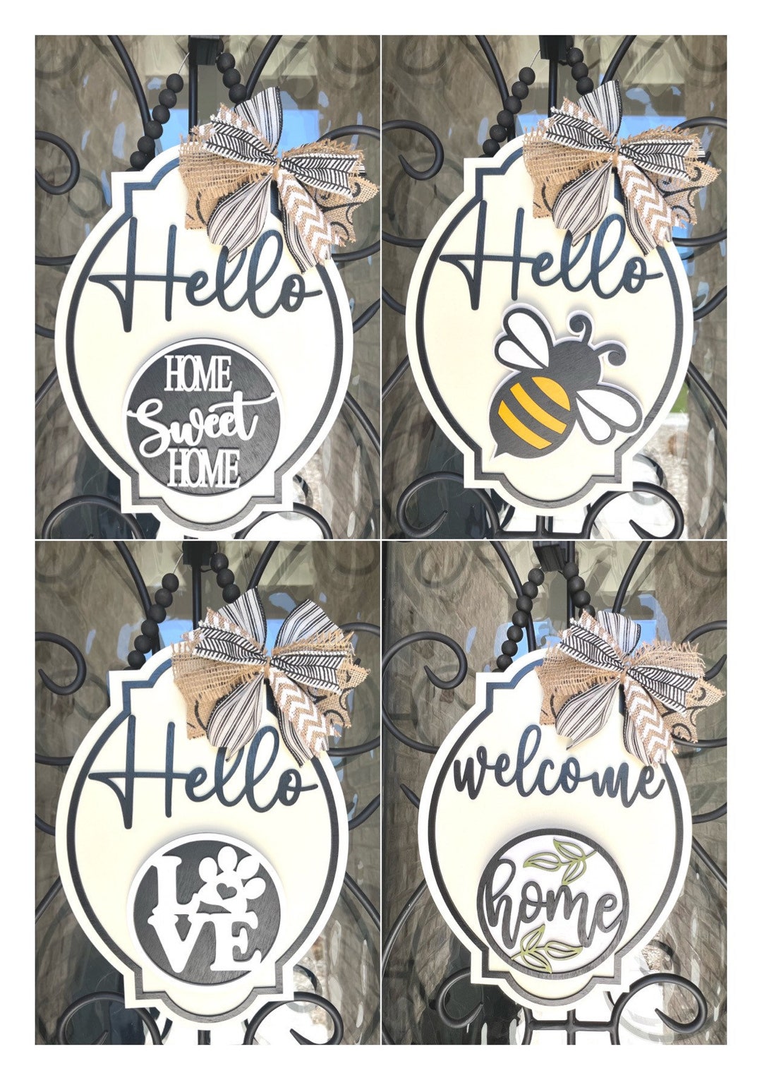 Interchangeable Welcome Sign Interchangeable Door Hanger - Etsy