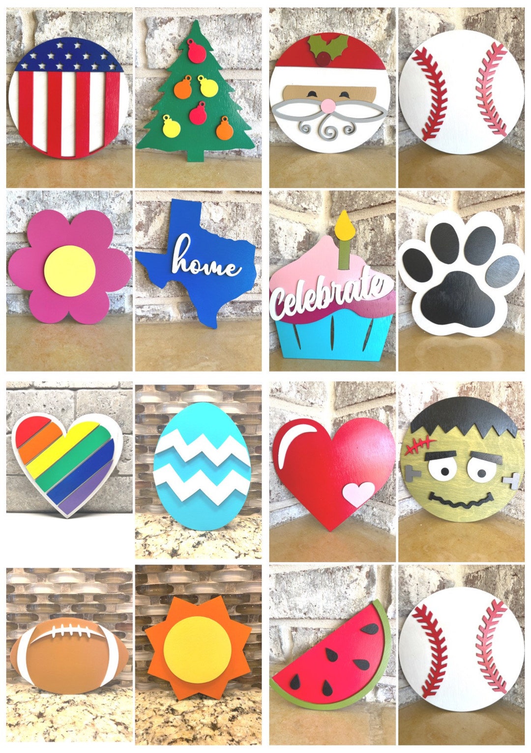 Interchangeable Welcome Sign Attachments Interchangeable - Etsy