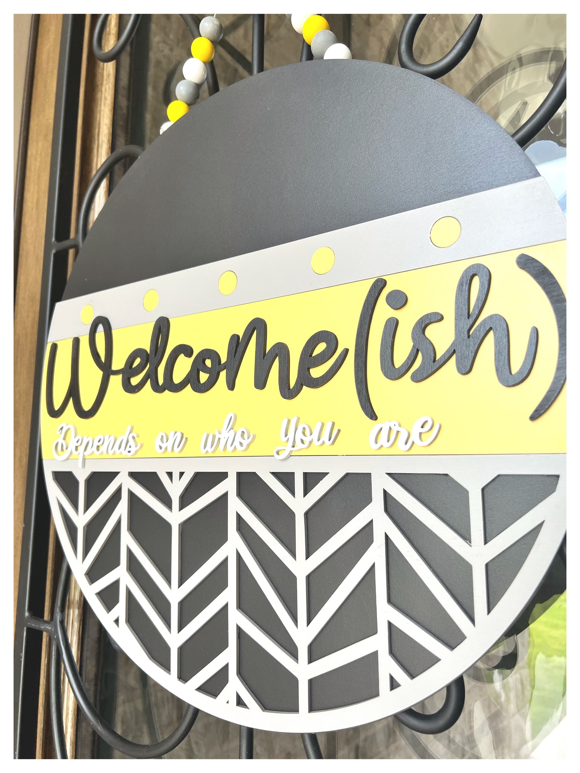 Funny Welcomeish Front Door Sign Welcomeish Porch Sign Funny - Etsy