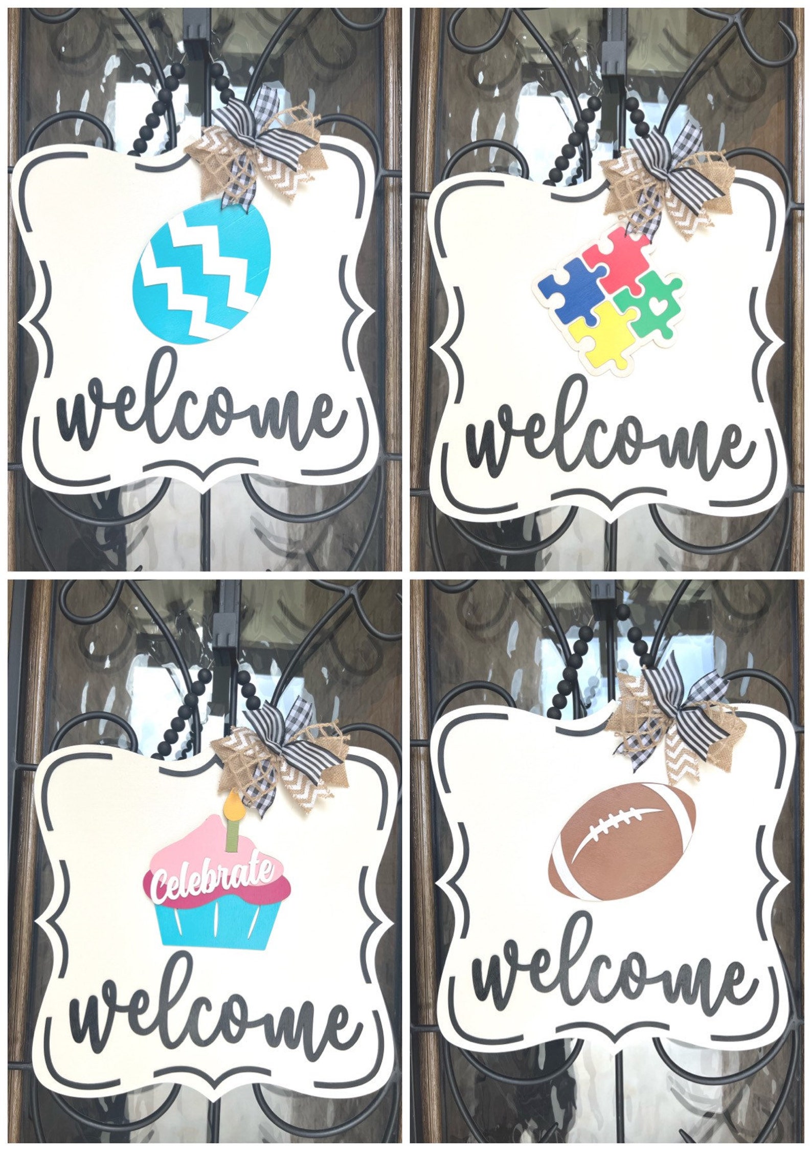 Interchangeable Welcome Sign Attachments Interchangeable - Etsy