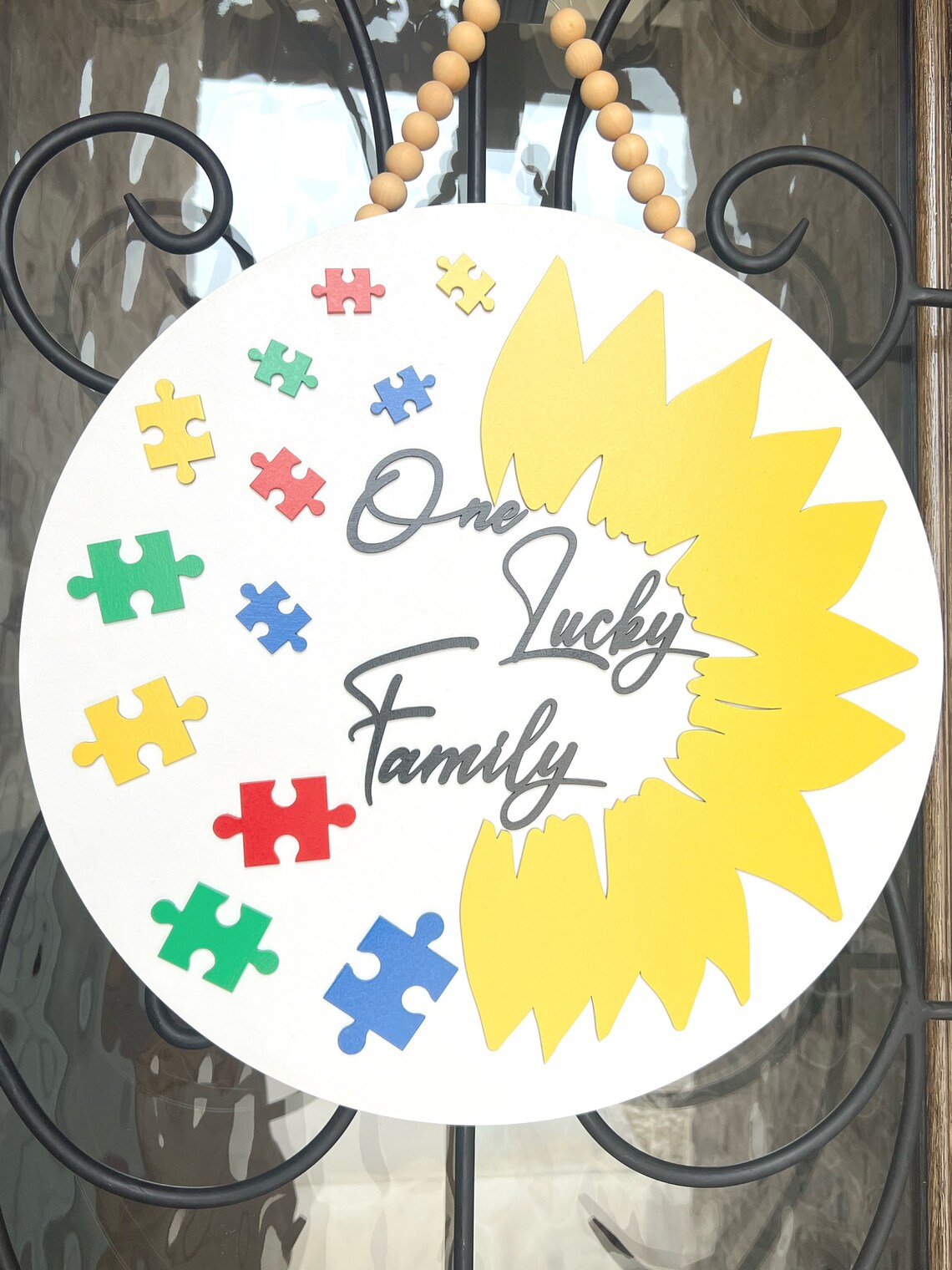 Autism Awareness Sign Autism Puzzle Sign Autism Awareness - Etsy