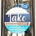 Lake Life Welcome Sign, Lake House Door Hanger, Lake House Décor, Life ...