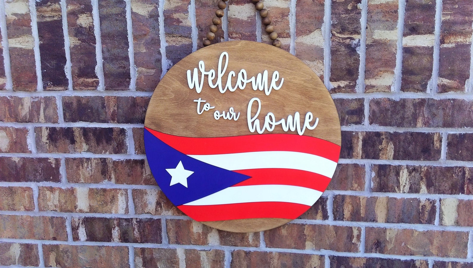 Puerto Rico Sign Welcome to Our Home Sign Bandera Puerto - Etsy