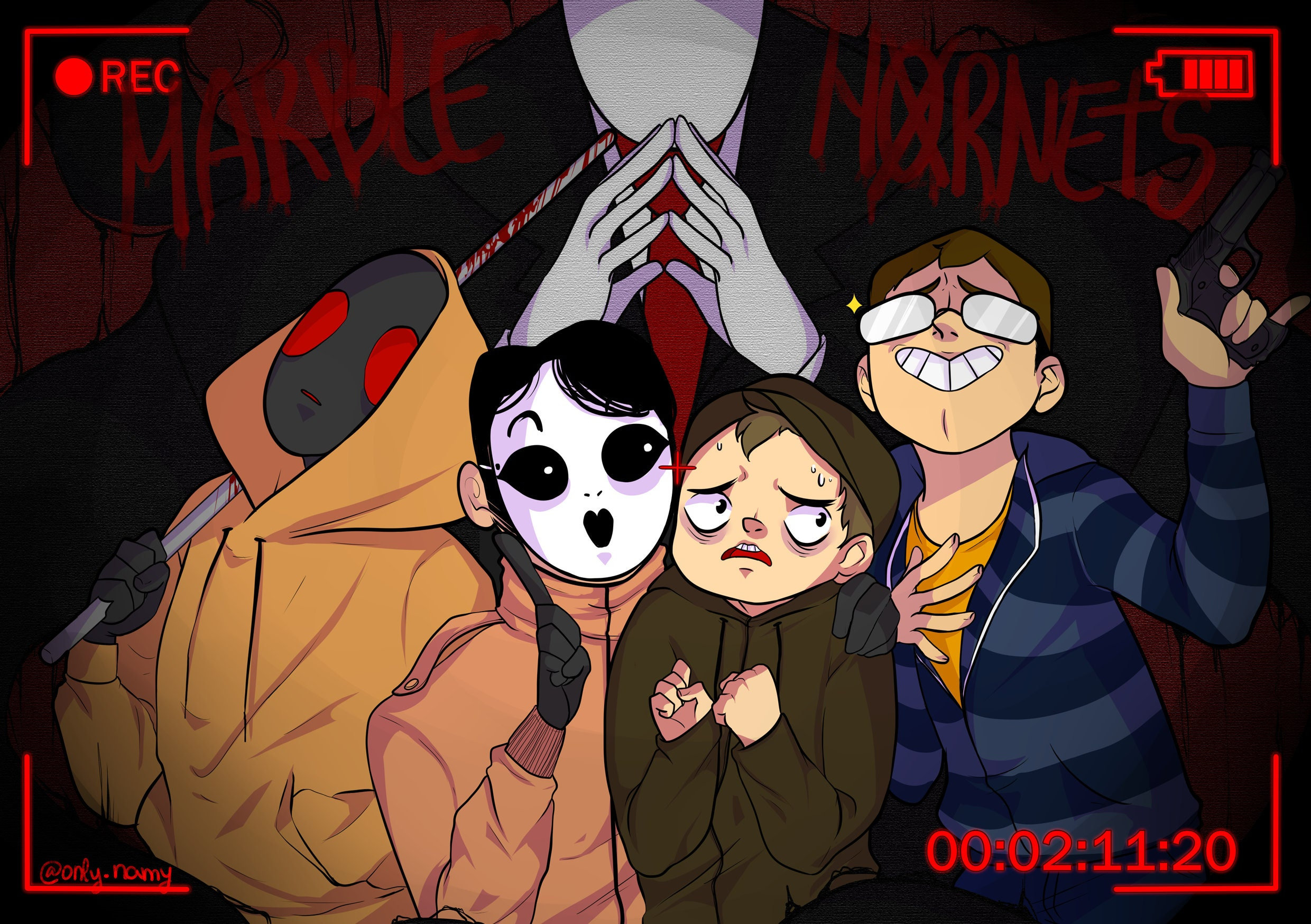 Marble Hornets Print - Etsy