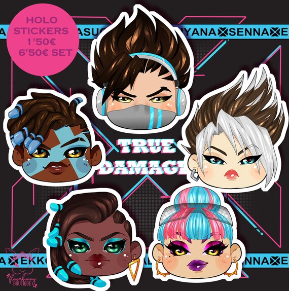 True Damage Stickers league of Legends - Etsy