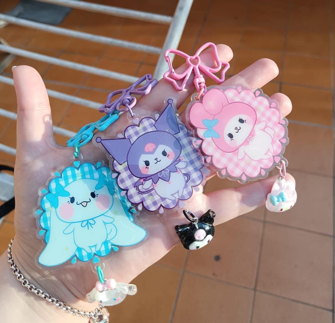 Kuromi Key Charm - Etsy