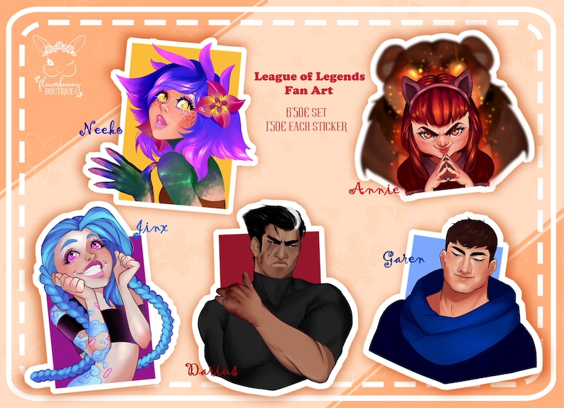 League of Legends Stickers - Etsy