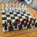Angels and Demons Chess Set, Unique Chess Set, Handmade Black & White ...