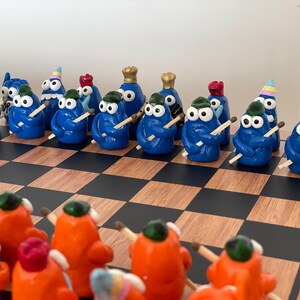 Ceramic Cute Characters Chess Set, Handmade Personalized Board Game - Etsy