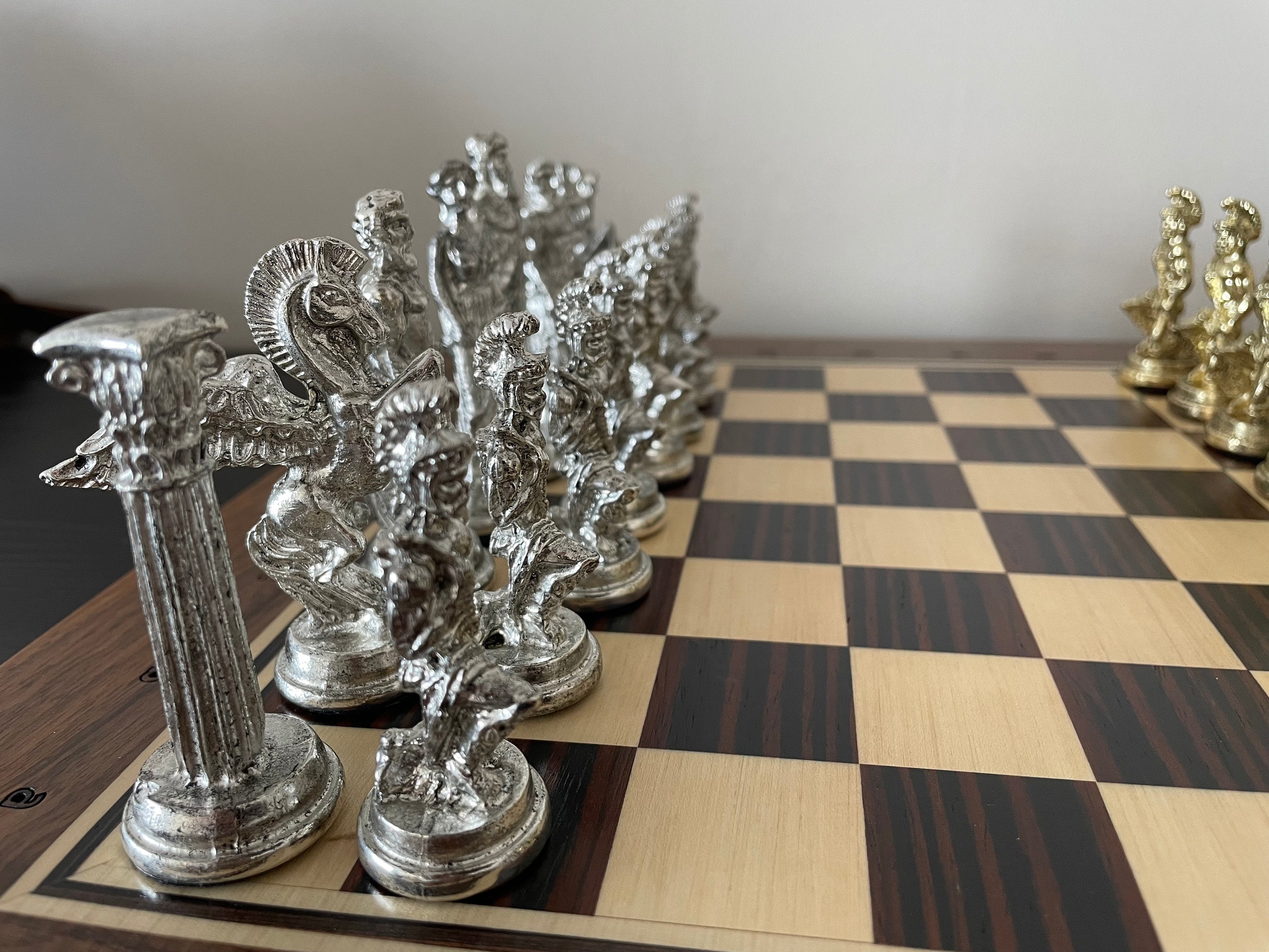 Pegasus Chess Set Personalized Wooden Chess Set Handcrafted | Etsy