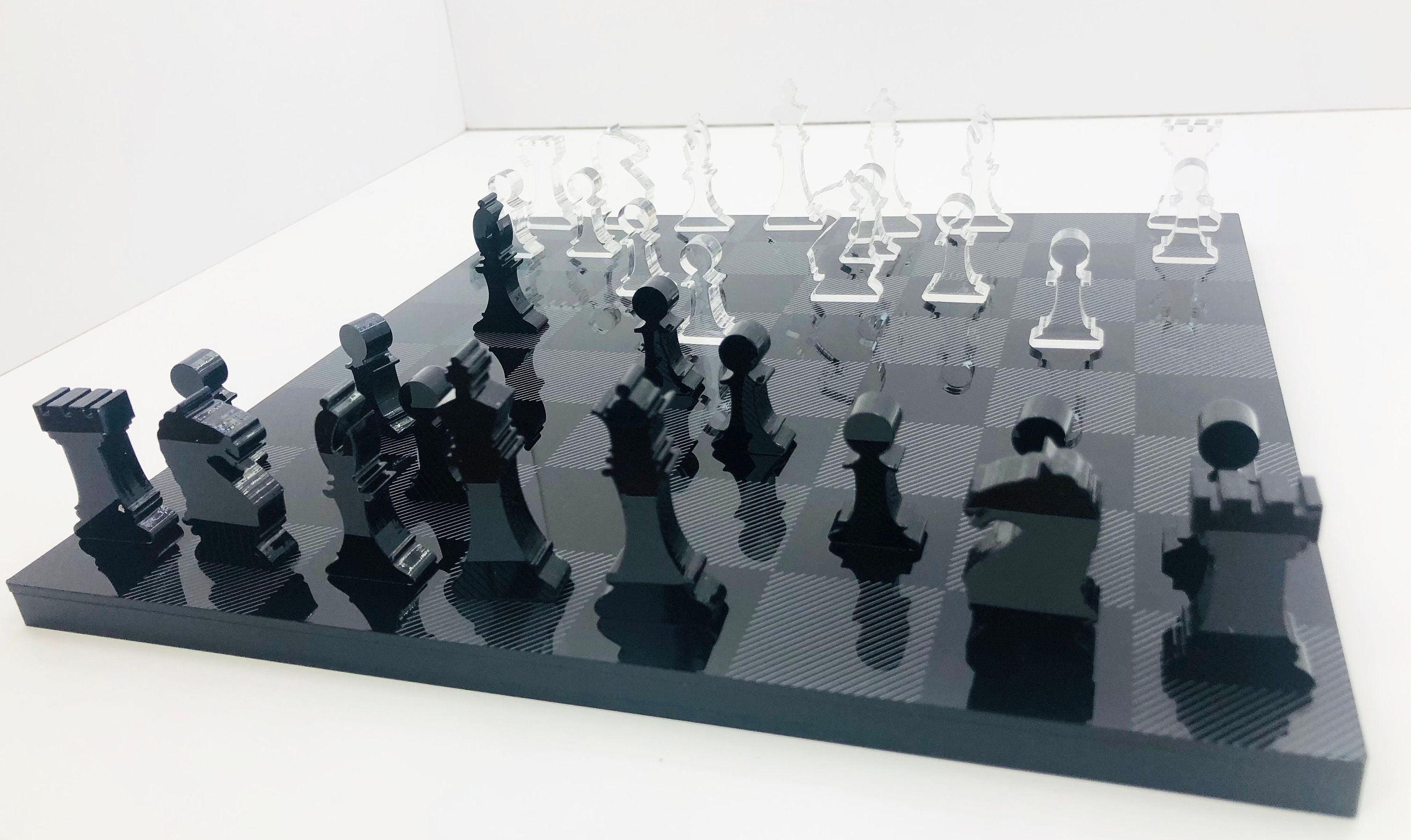 Handmade Elegant Chess Set Black and White Chess Set - Etsy Canada