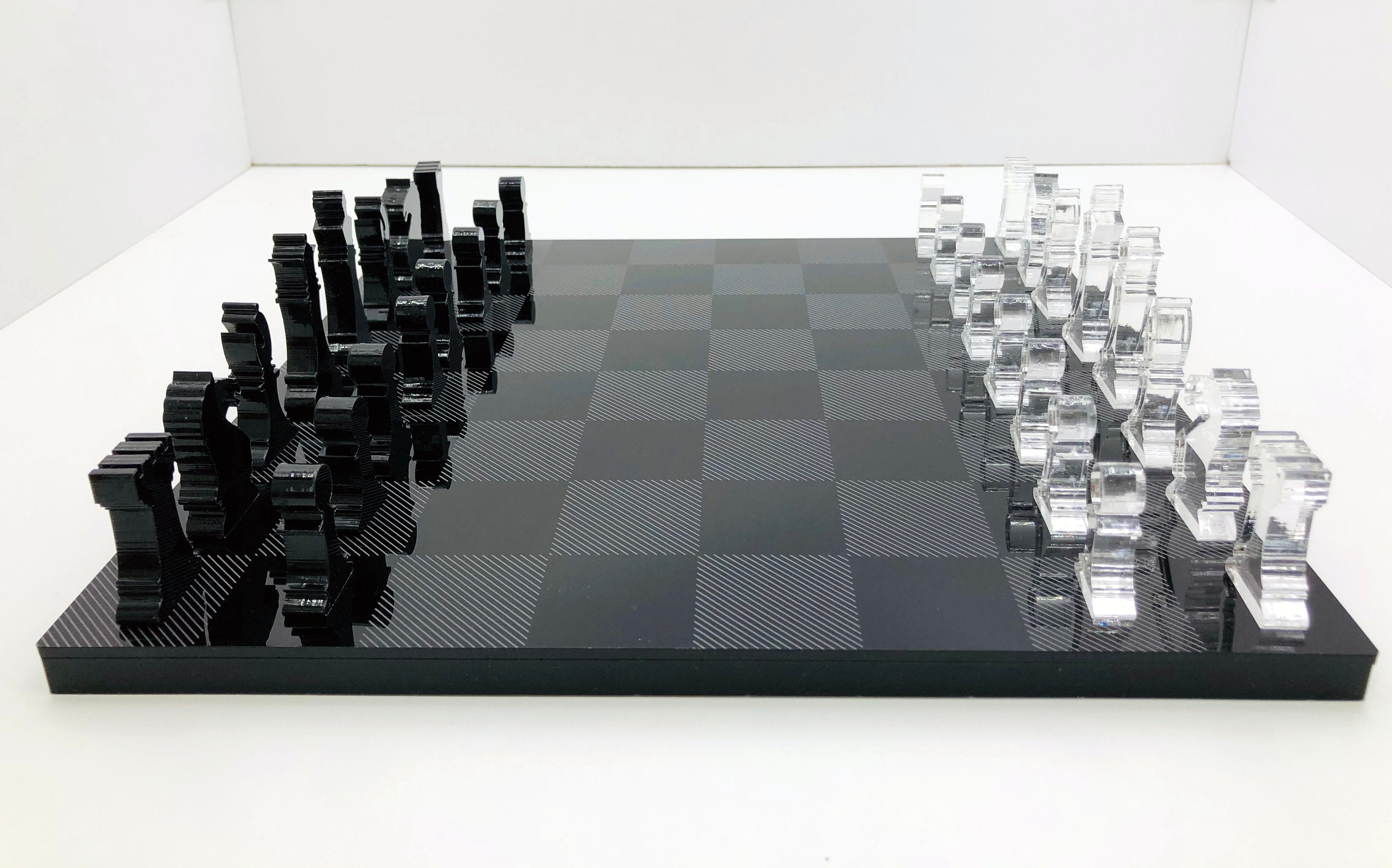 Handmade Elegant Chess Set Black and White Chess Set - Etsy Canada