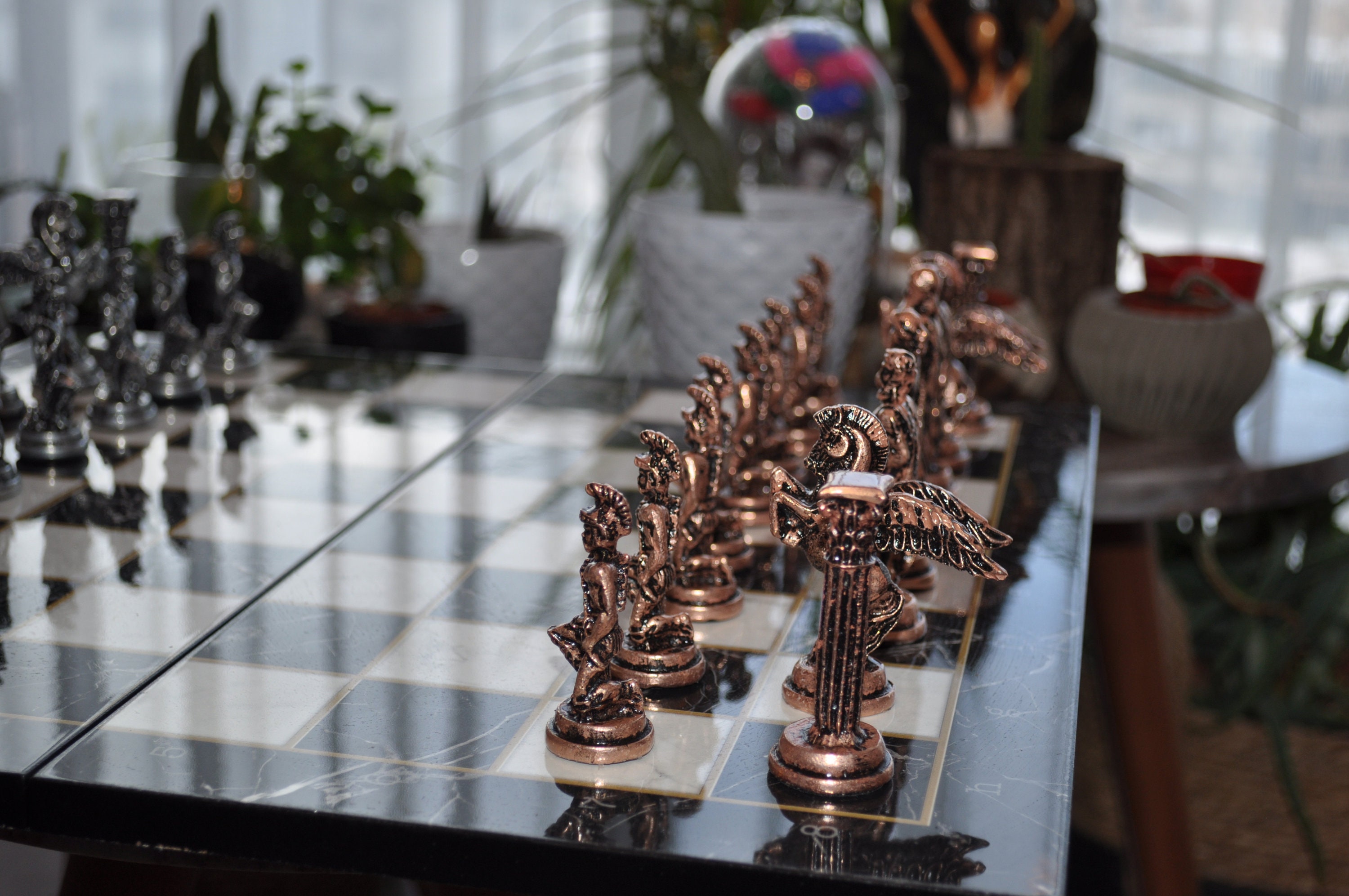 Pegasus Chess Set Black and White Chess Handcrafted Wood - Etsy UK