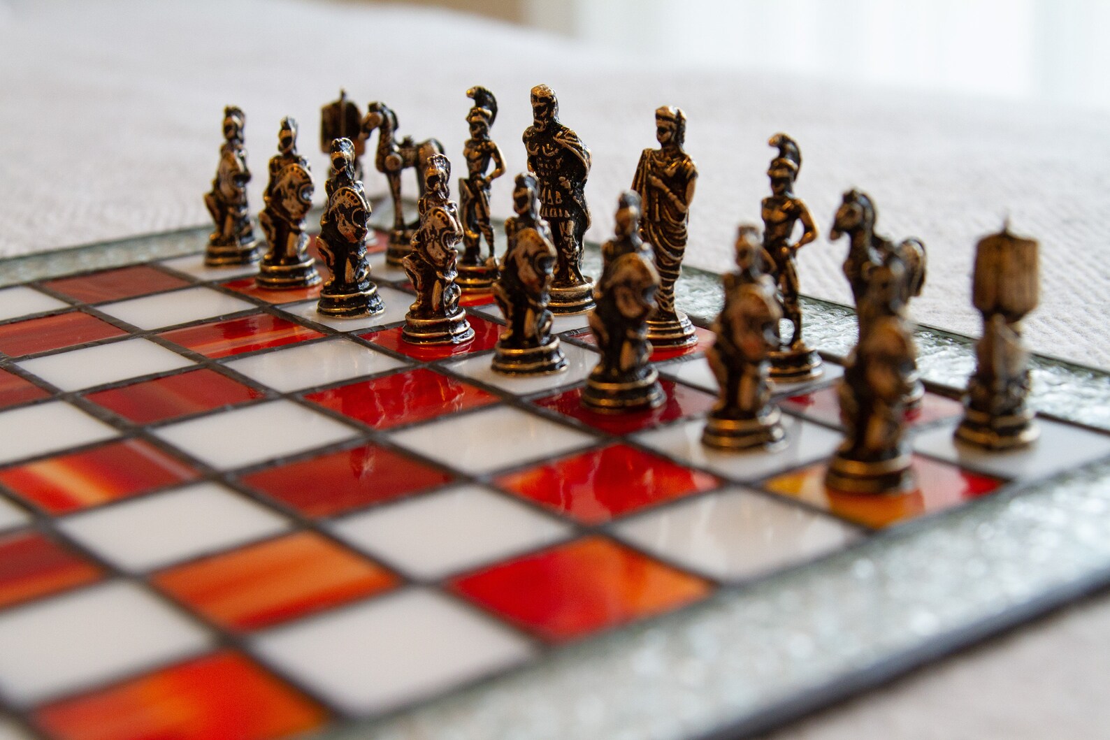 Chess Set Stained Glass Chess Set Luxury Chess Set Handmade - Etsy