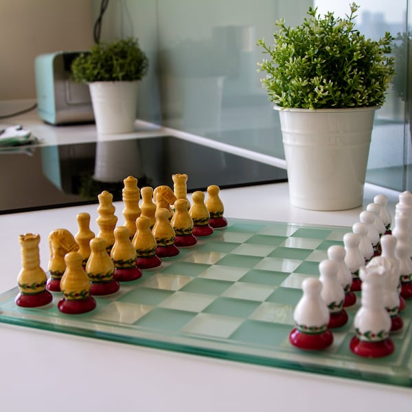 Ceramic Chess Set - Etsy