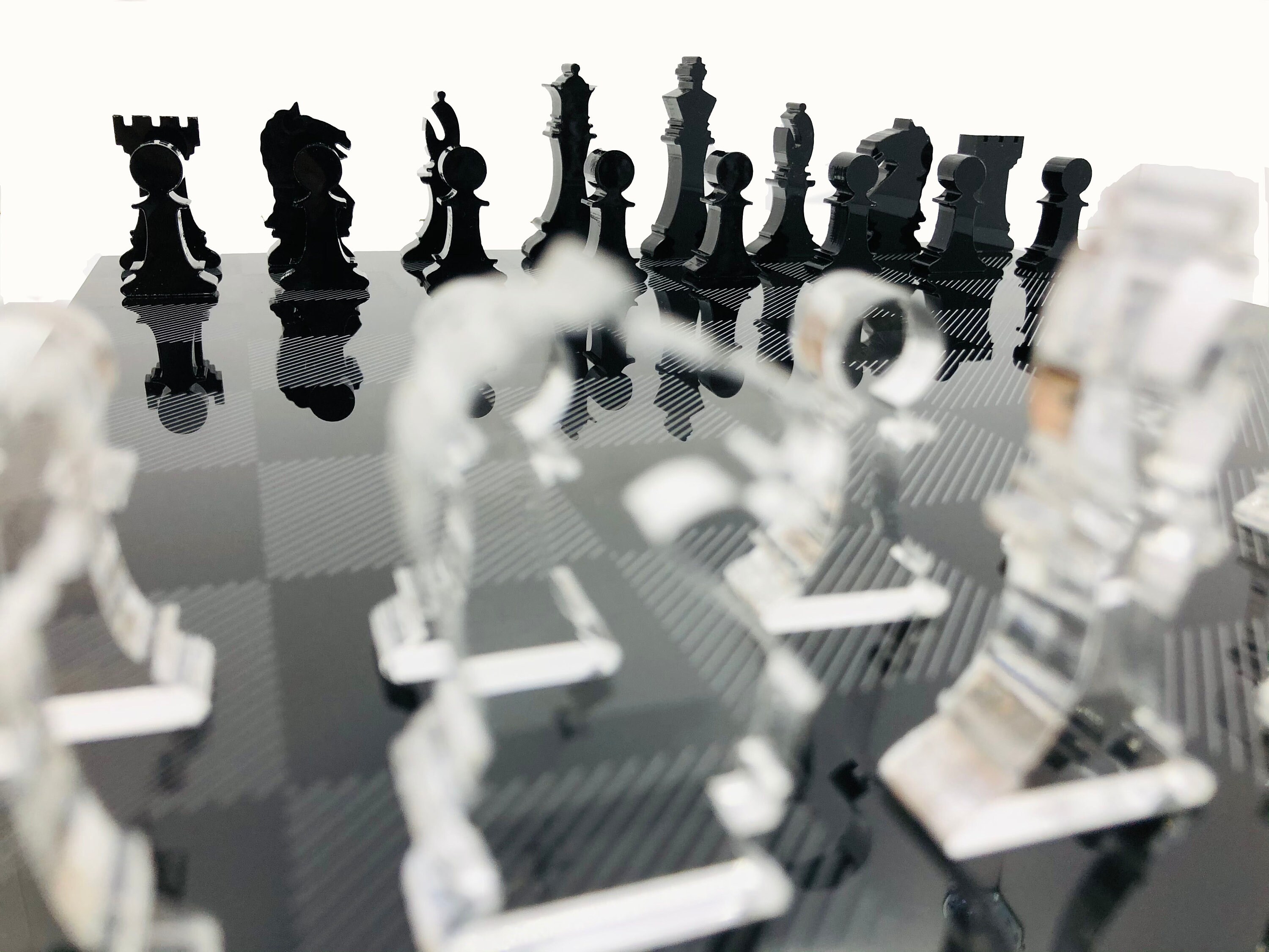 Handmade Elegant Chess Set Black and White Chess Set - Etsy Canada