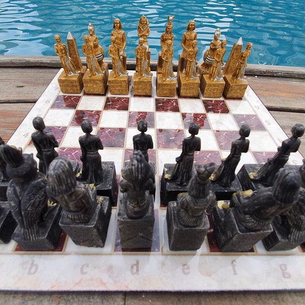 Egyptian Theme Chess Set - Etsy