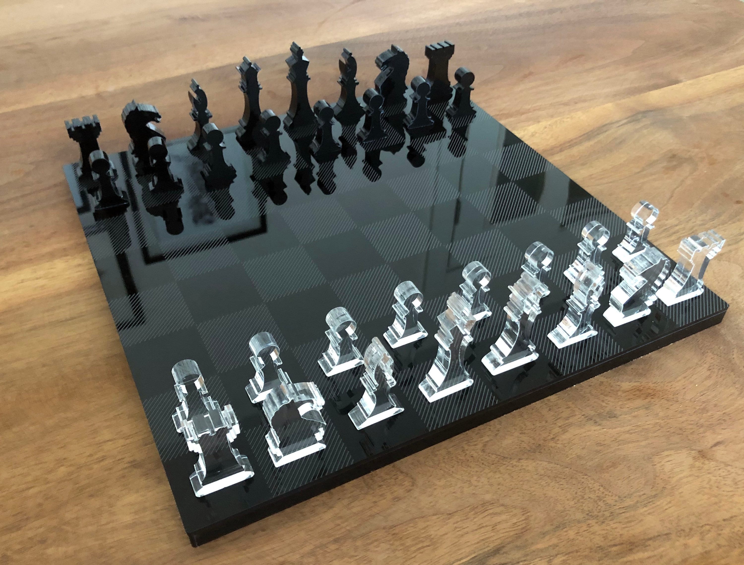 Handmade Elegant Chess Set Black and White Chess Set - Etsy Canada