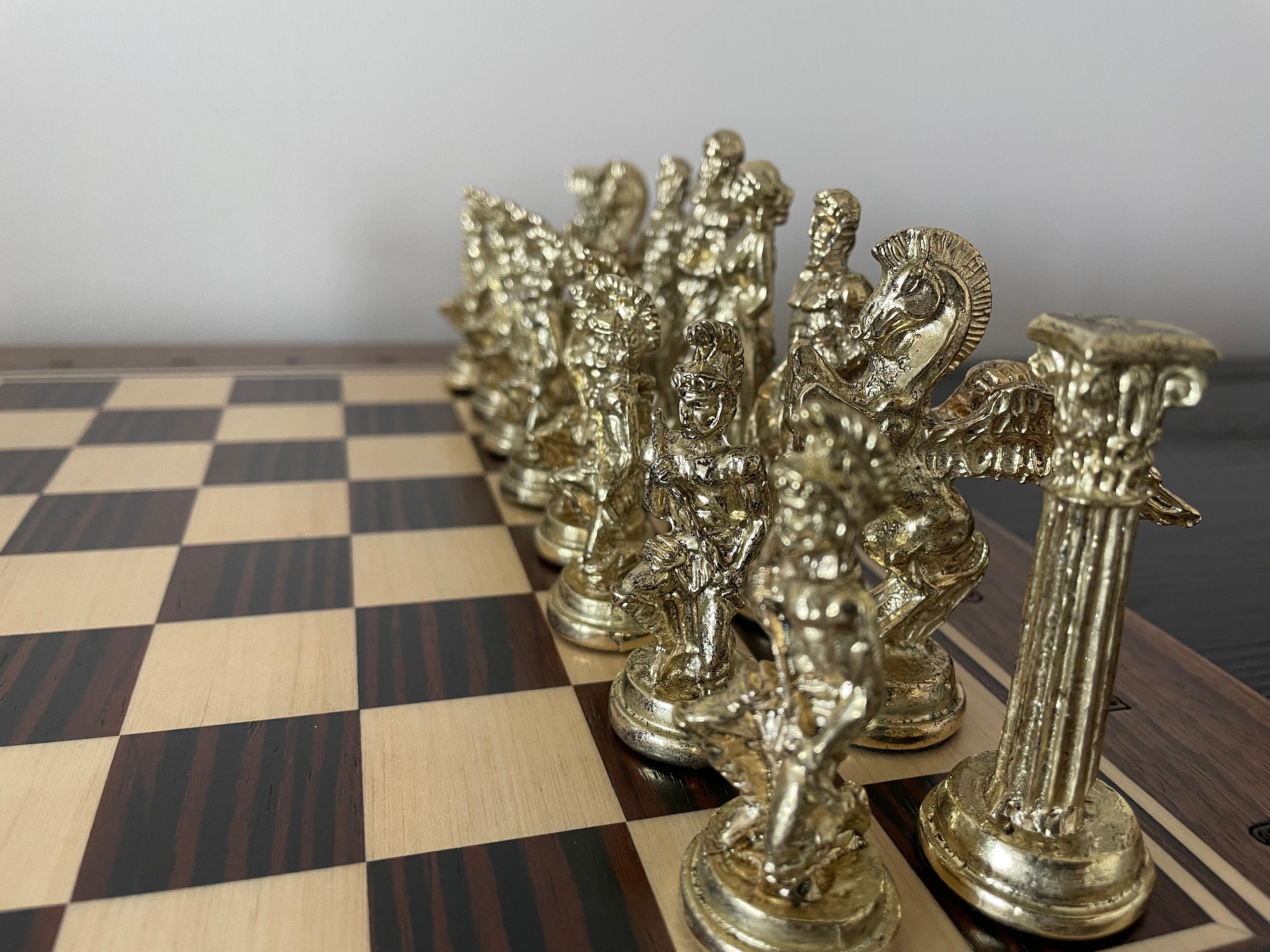 Pegasus Chess Set Personalized Wooden Chess Set Handcrafted | Etsy