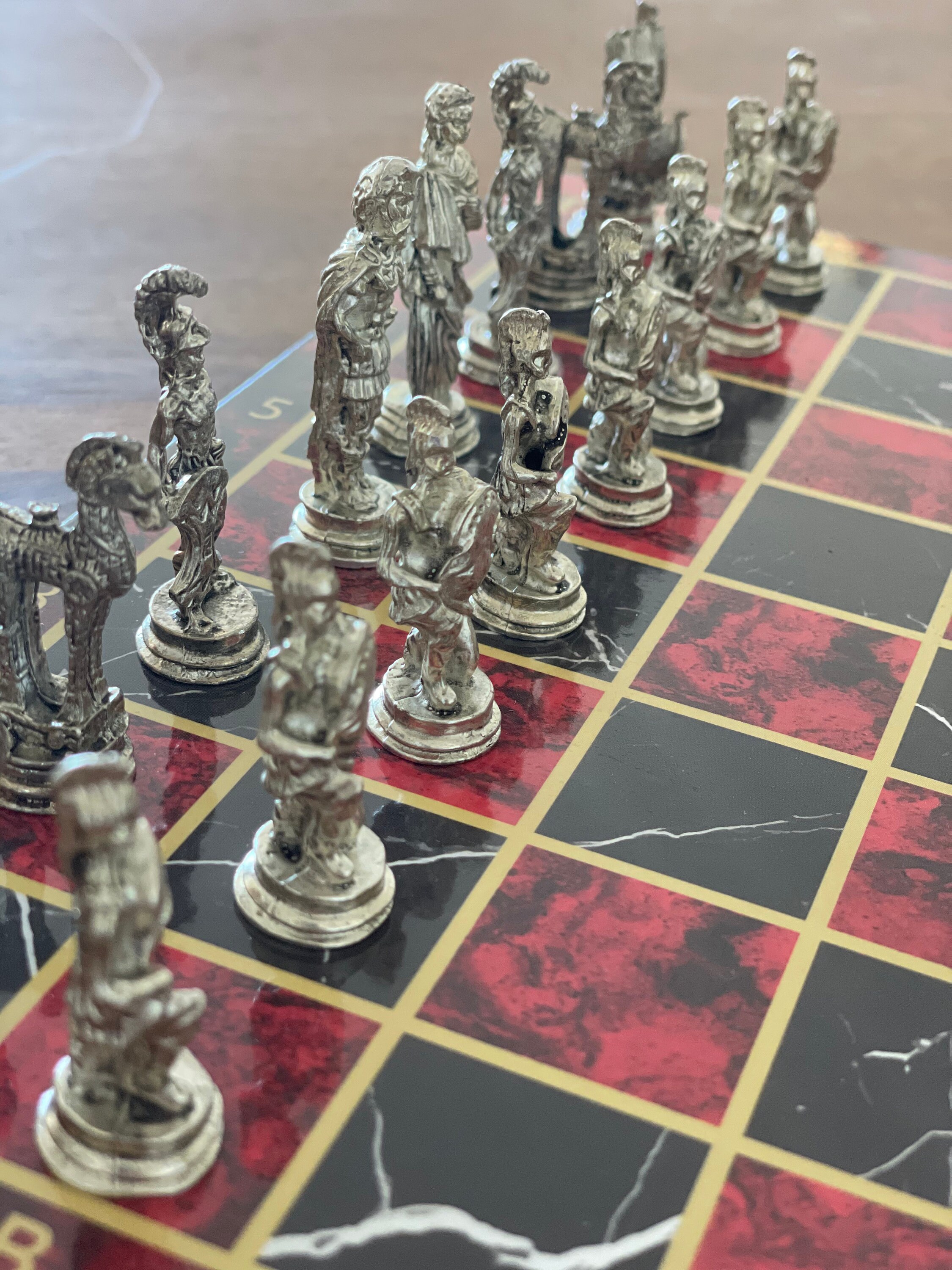 Trojan Chess Set Personalized Chess Set Handcrafted Wood - Etsy