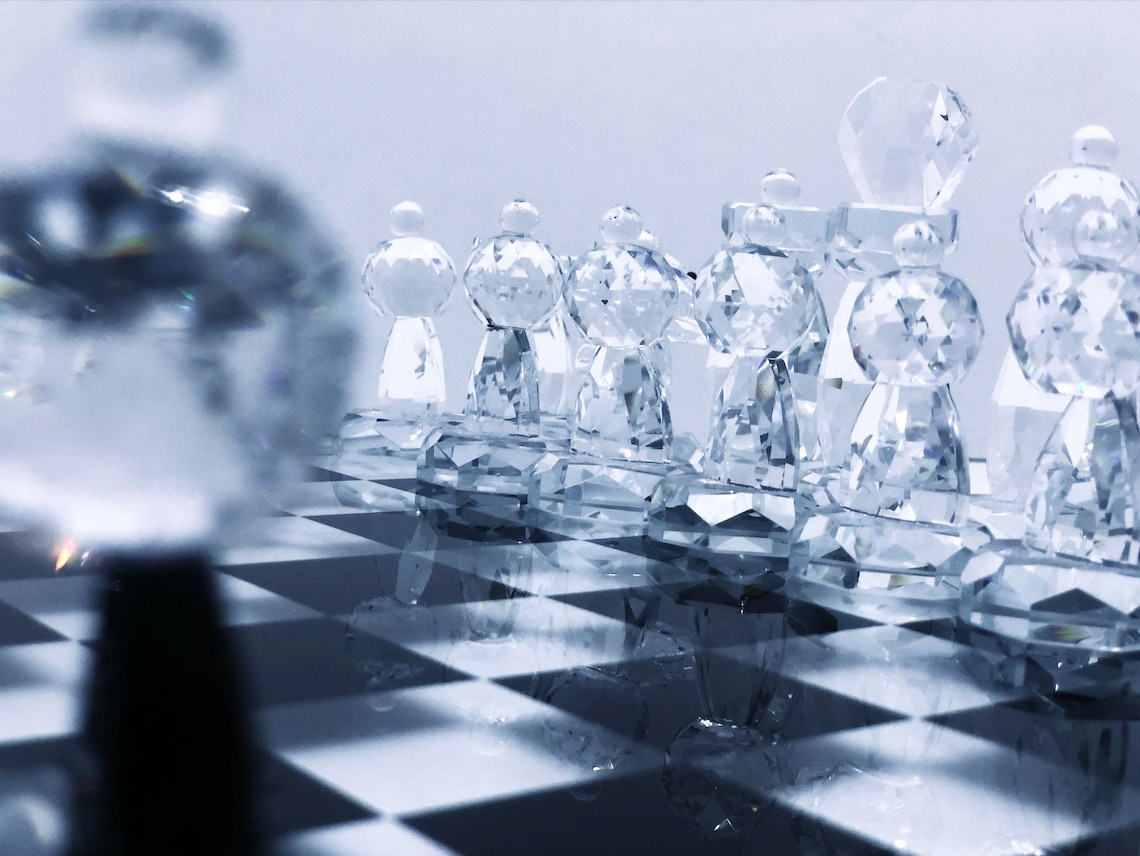 Handmade Crystal Chess Set Luxury Cut-glass Chess Set Unique - Etsy