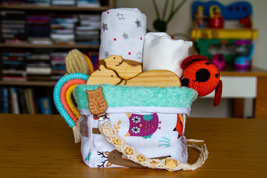 All in One Baby Gift Box, Wooden Toys - Etsy