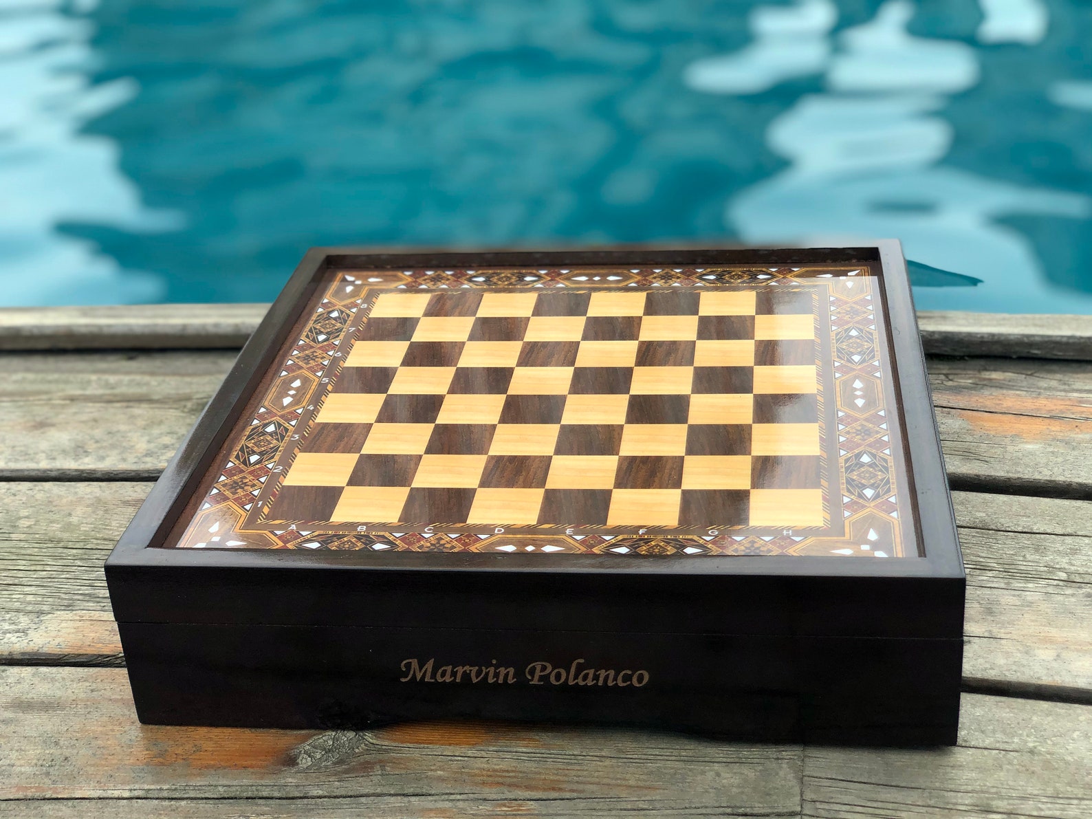 Chess Set Boxed Classic Chess Set Handmade Mother-of-pearl - Etsy