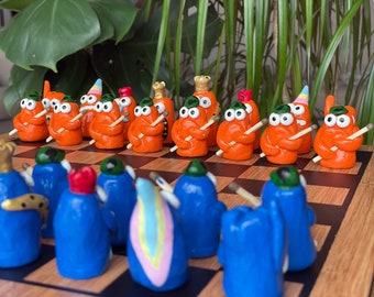 Ceramic Chess Set - Etsy