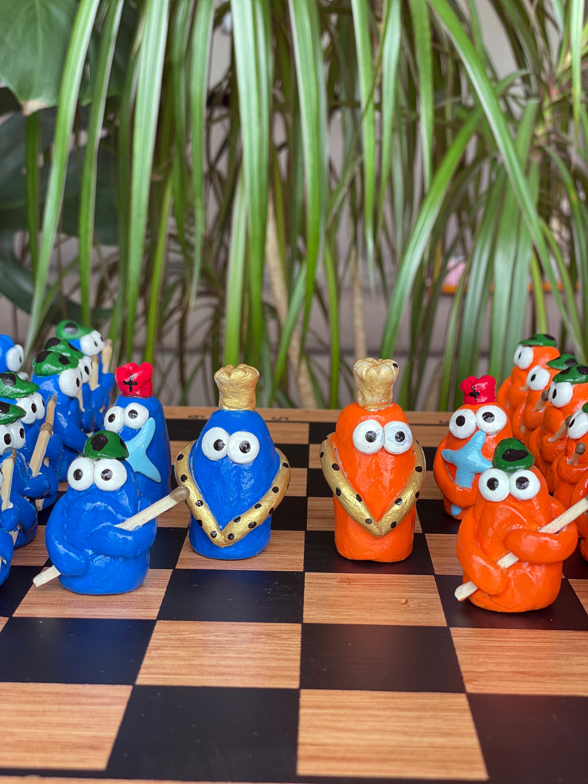 Ceramic Cute Characters Chess Set Handmade Personalized Chess - Etsy
